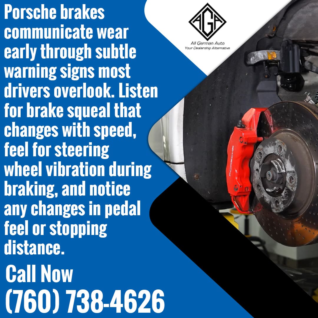 How to Spot the Early Signs of Porsche Brake Trouble - All German Auto